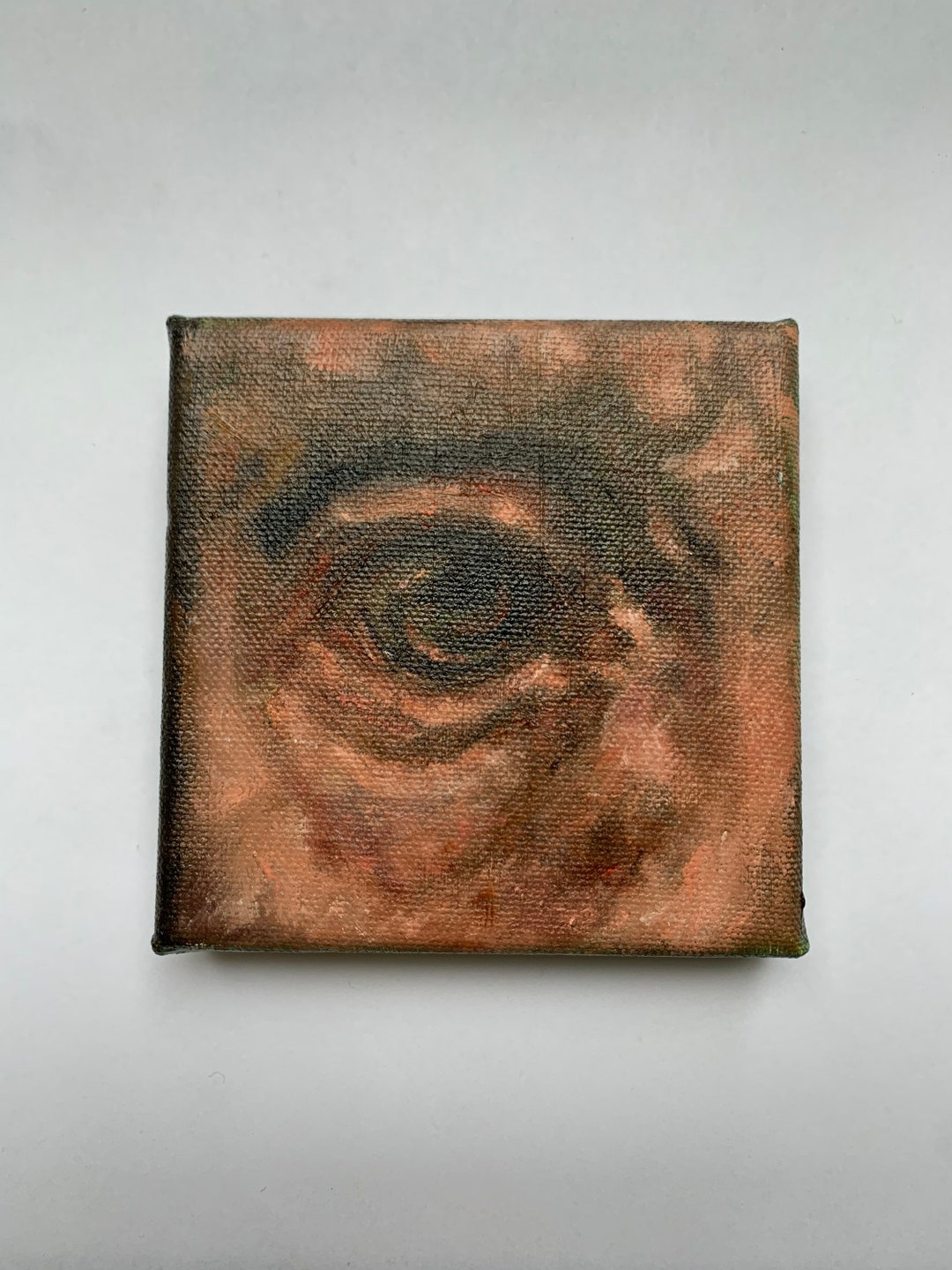 Small Eye Painting, Original Oil Painting, Miniature Eye Painting ...