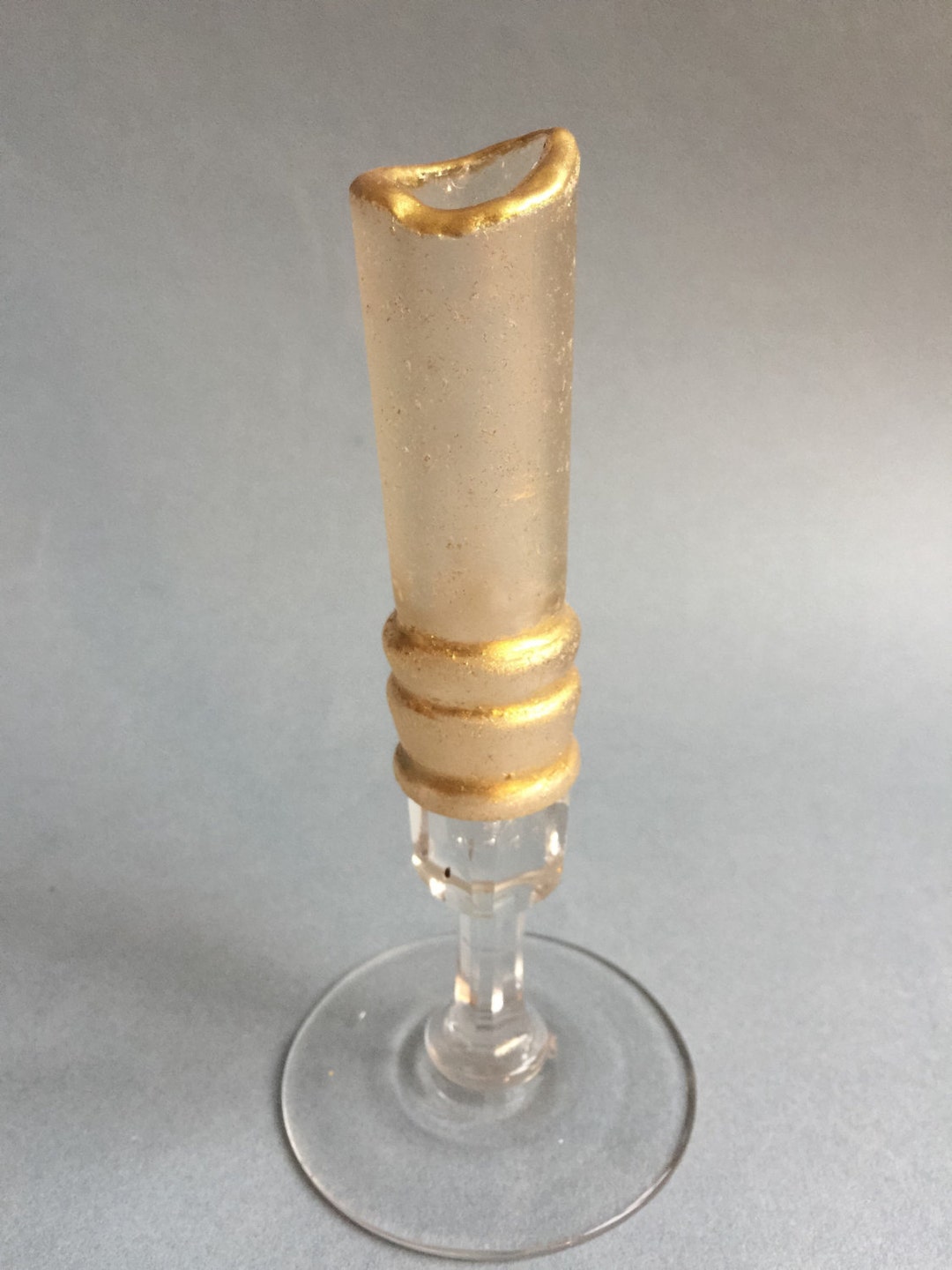 Kintsugi Candle Holder/candle Stick Made of Sea Glass - Etsy