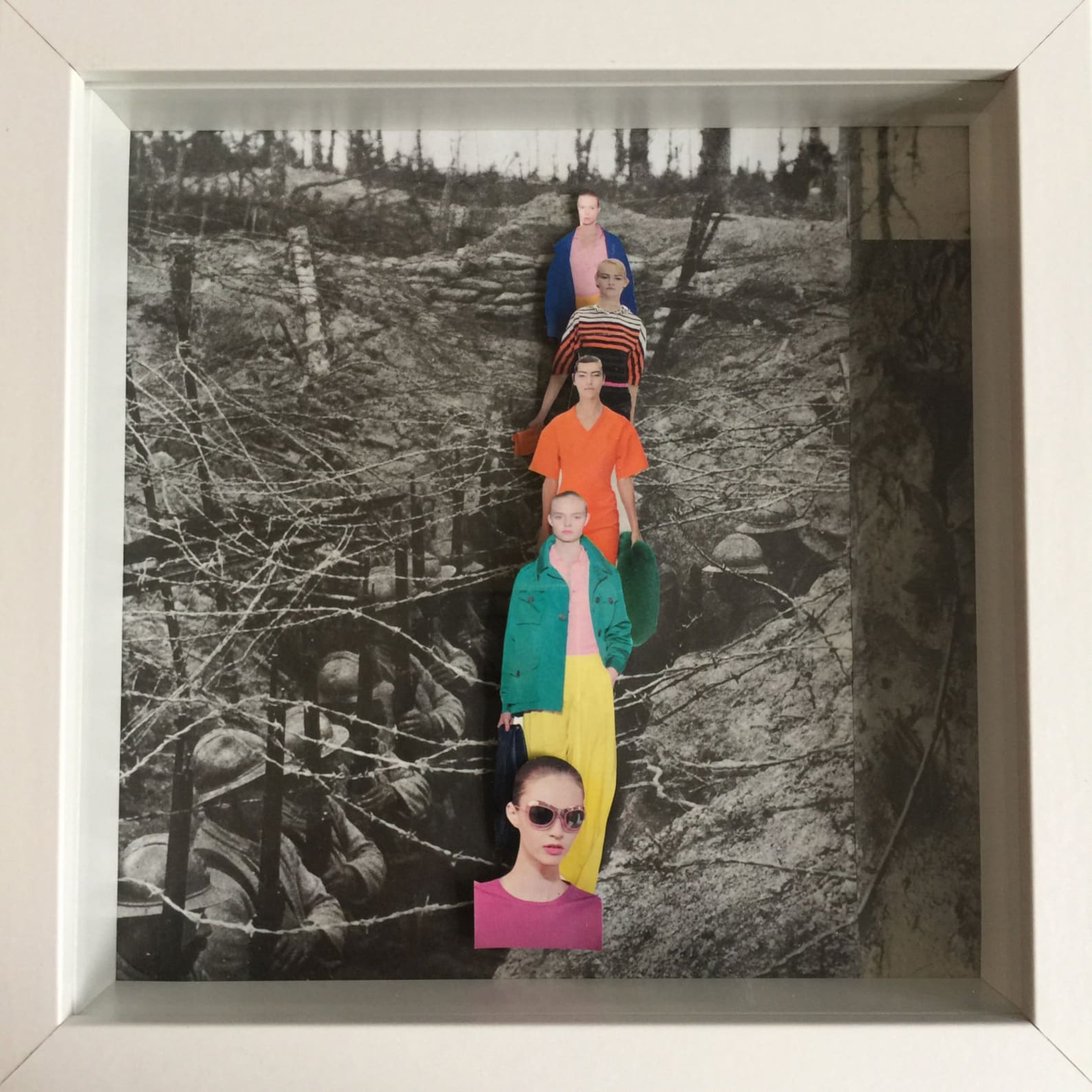 Handmade Paper Collage Artwork 3D Collage Framed Artwork - Etsy