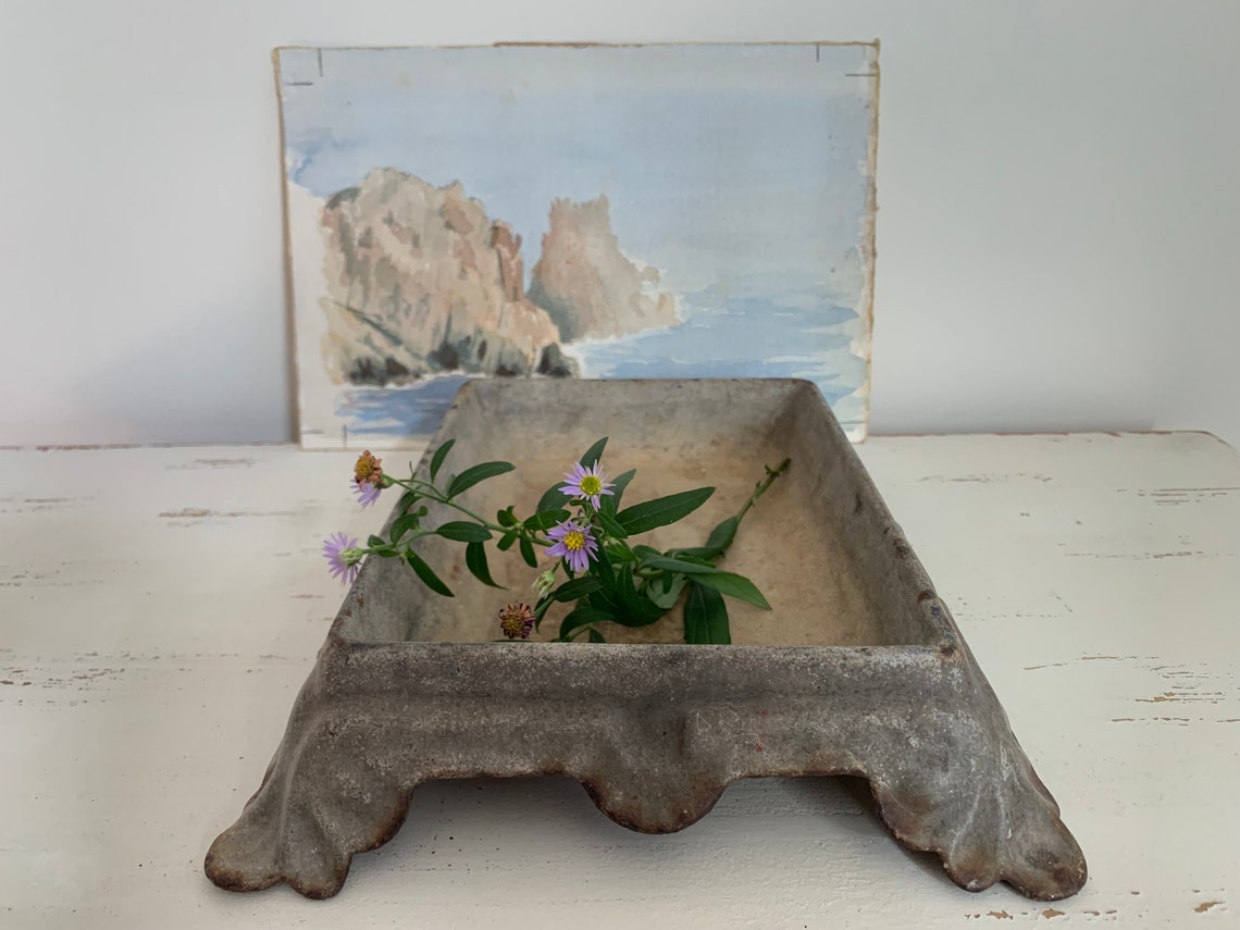 Large French Antique Spittoon Cast Iron Spittoon Enamel - Etsy