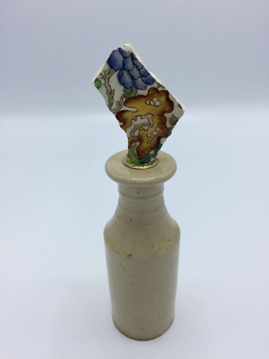 Ceramic Art Work, Mended, Broken Pottery, Sea Pottery, Victorian Bottle ...