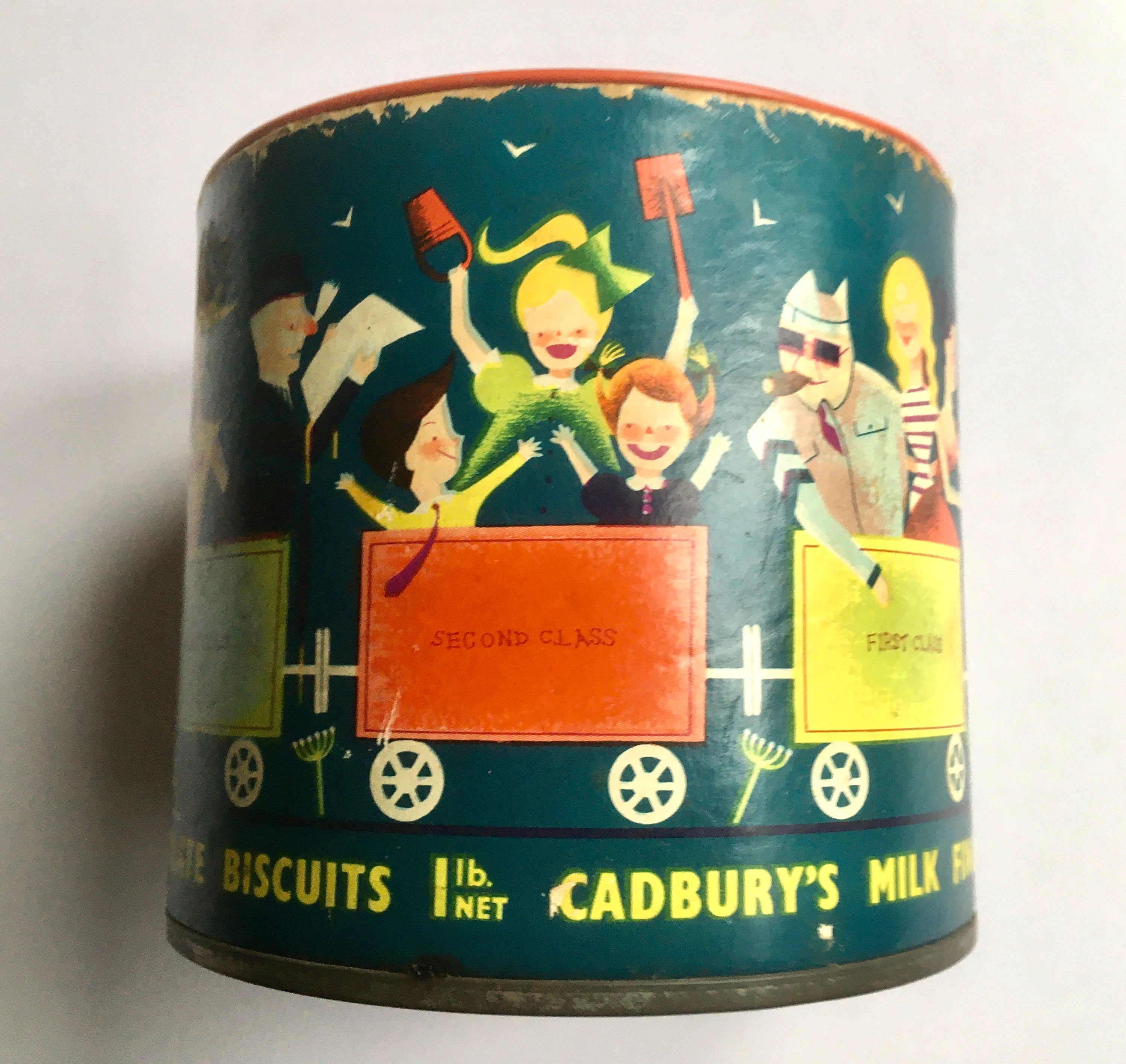 Rare 1957 Cadbury's Milk Finger Chocolate Biscuit Tin 1ib - Etsy