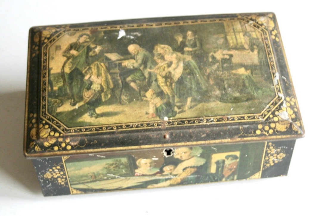 Vintagedutch Masters 17thc MUSIC MOTIF TIN Including Jan Steen’s Self ...
