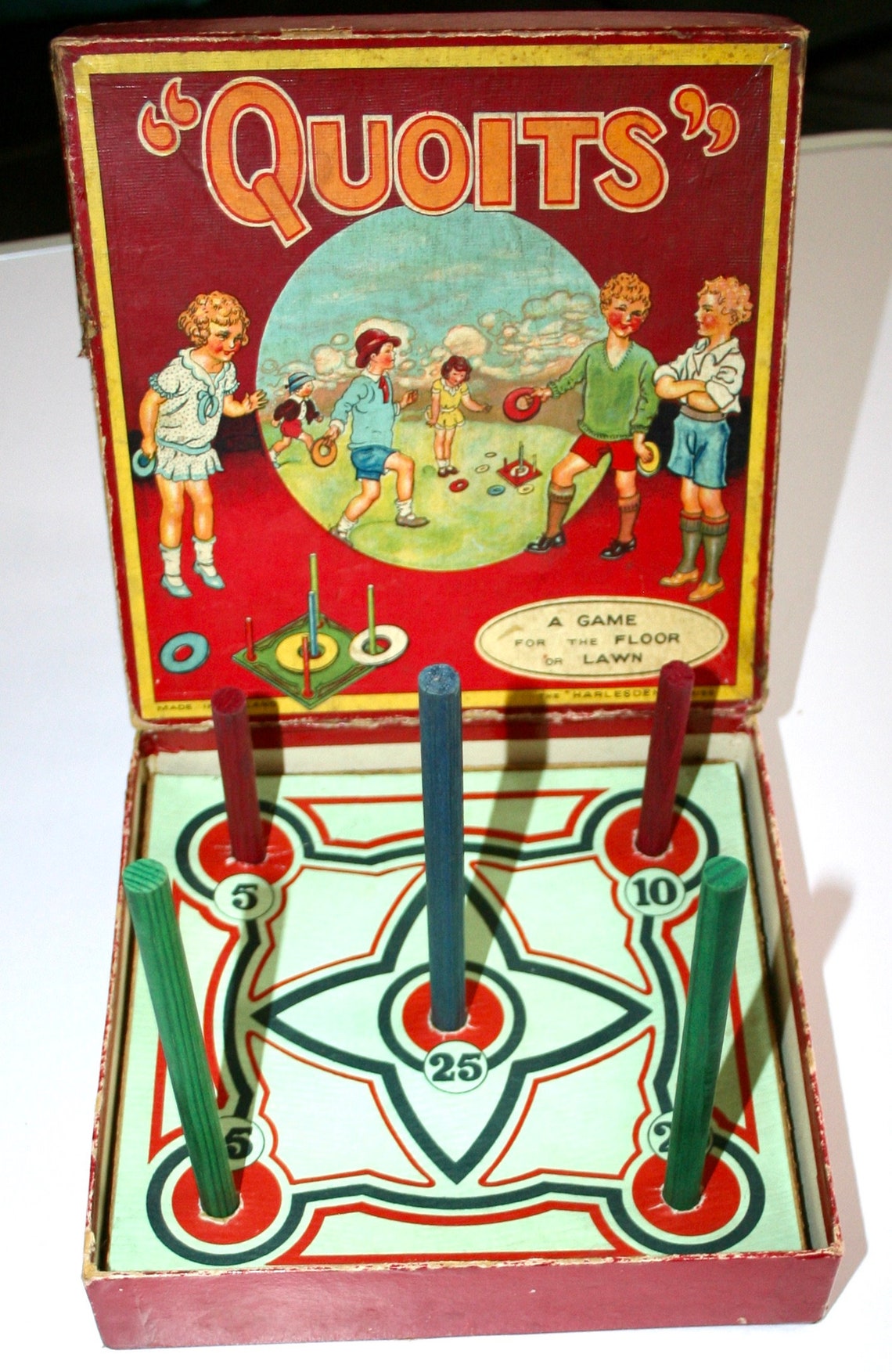 Antique Game of QUOITS the HARLESDON Series 1920/1930's A Game for ...