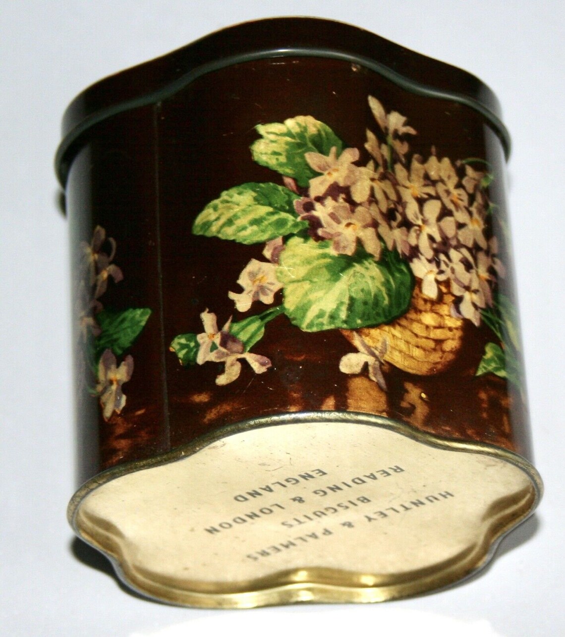 1950'S Vintage HUNTLEY & PALMERS Tin Violets in Baskets - Etsy