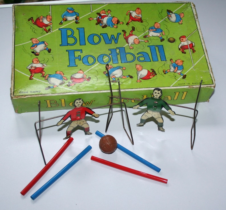 Rare 1930s Blow Football - the Chad Valley Games Complete! - Etsy