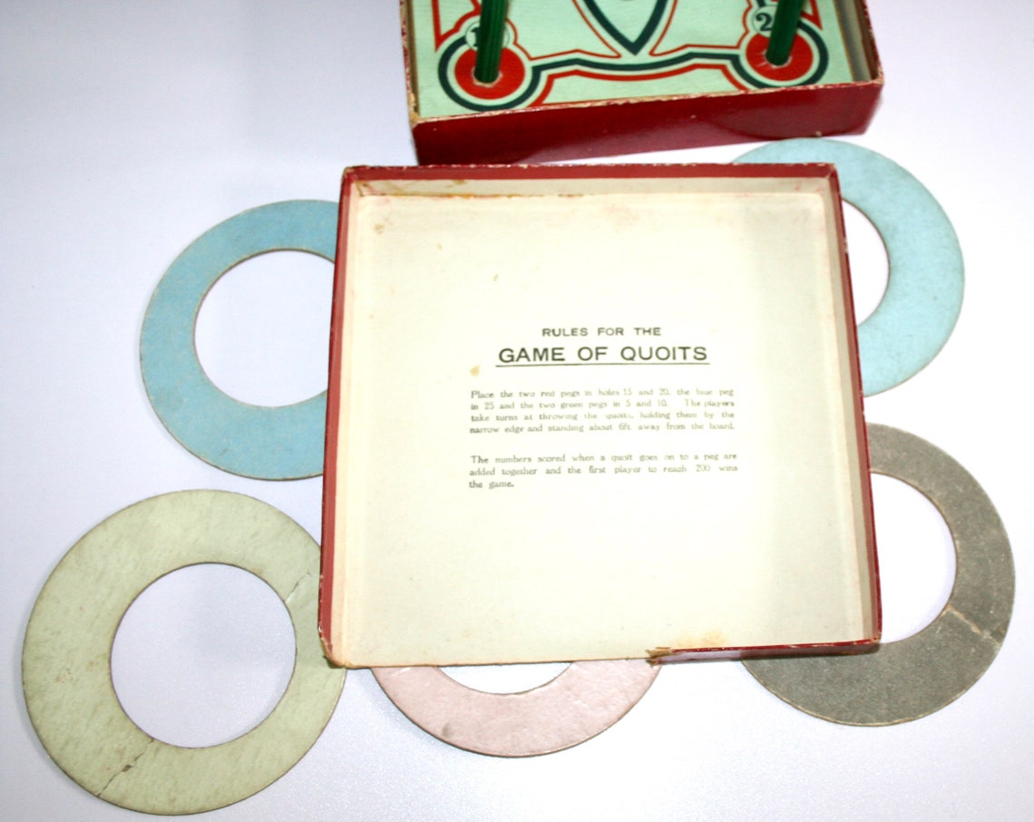 Antique Game of QUOITS the HARLESDON Series 1920/1930's A Game for ...