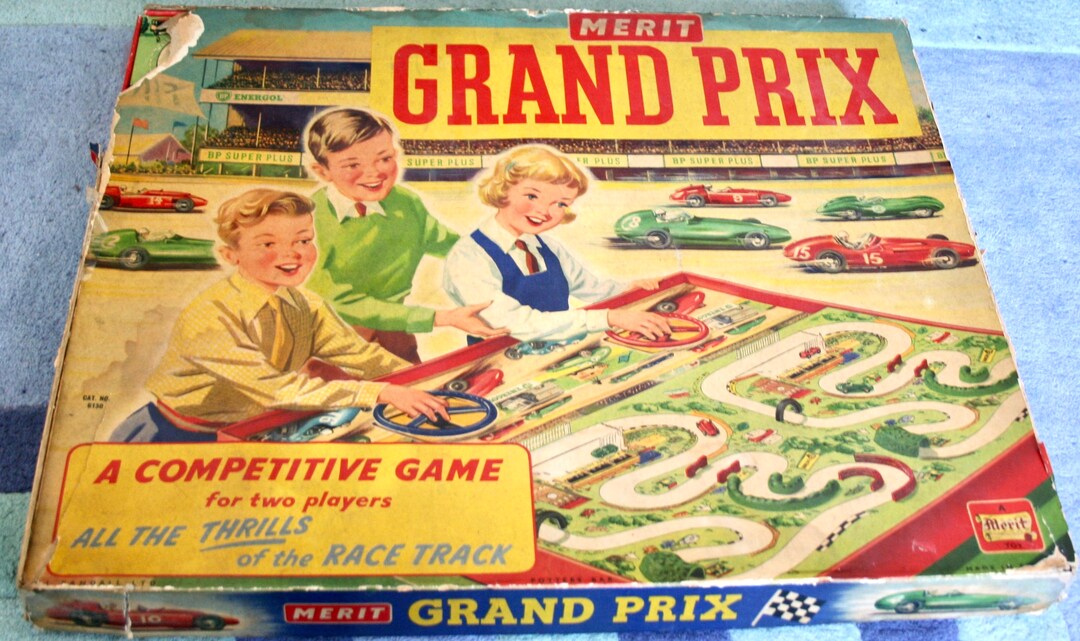 Very Rare 1950's MERIT Grand Prix Game - Etsy