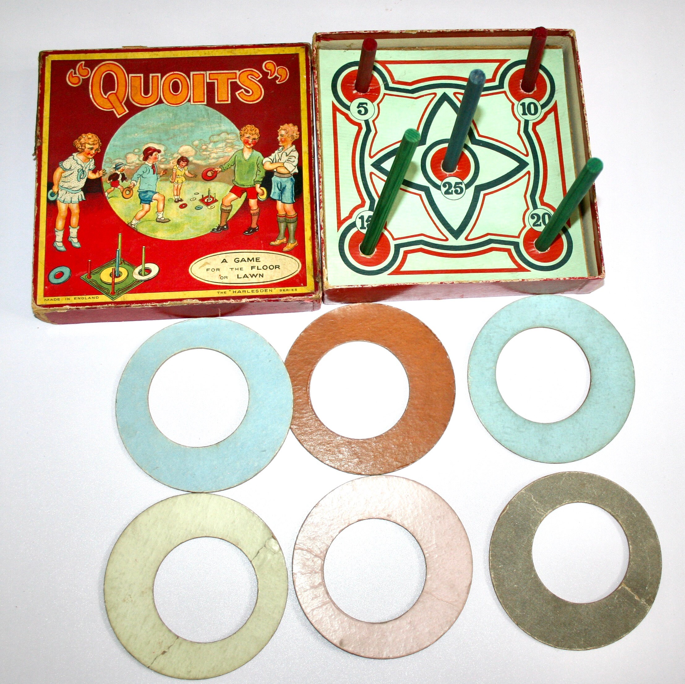 Antique Game of QUOITS the HARLESDON Series 1920/1930's A Game for ...