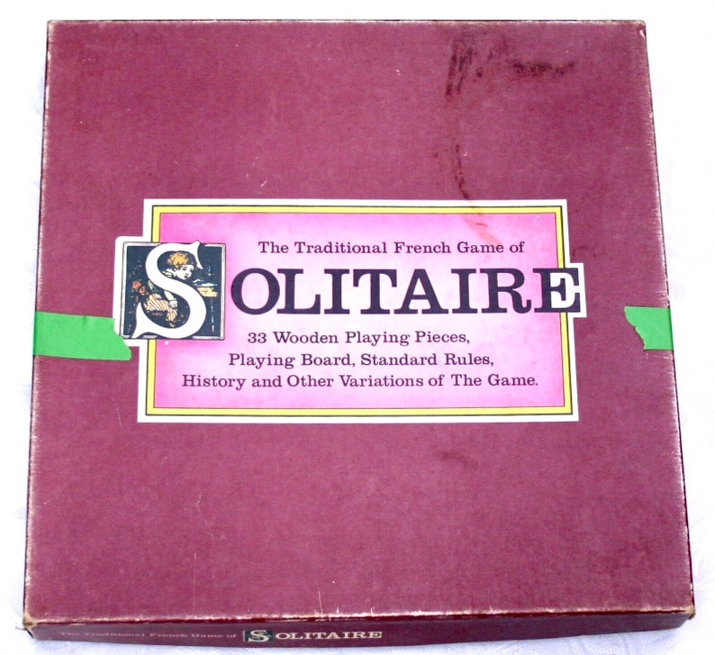 Rare and Exclusive the TRADITIONAL FRENCH Game of SOLITAIRE 1970'S Vgc ...