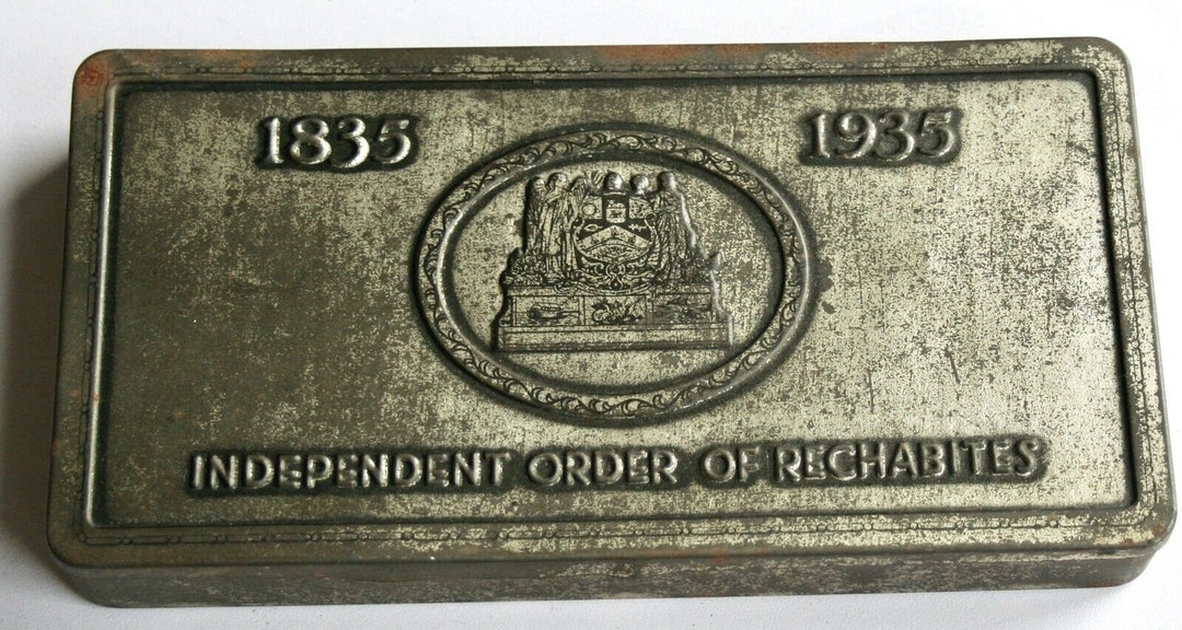 ROWNTREE INDEPENDENT Order of RECHABITES Chocolate Tin 1835- 1935 - Etsy