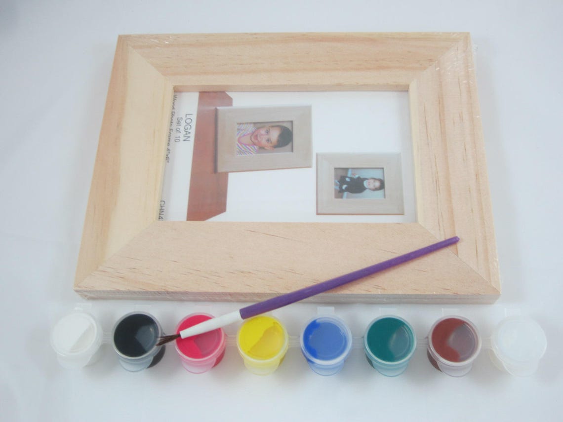 Diy Craft Kit Diy Picture Frame Decorate Your Own Wooden Picture Frame ...