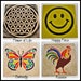 Diy Craft Kit Diy Coasters Make Your Own Tile Coaster Set 4 Choose Your ...
