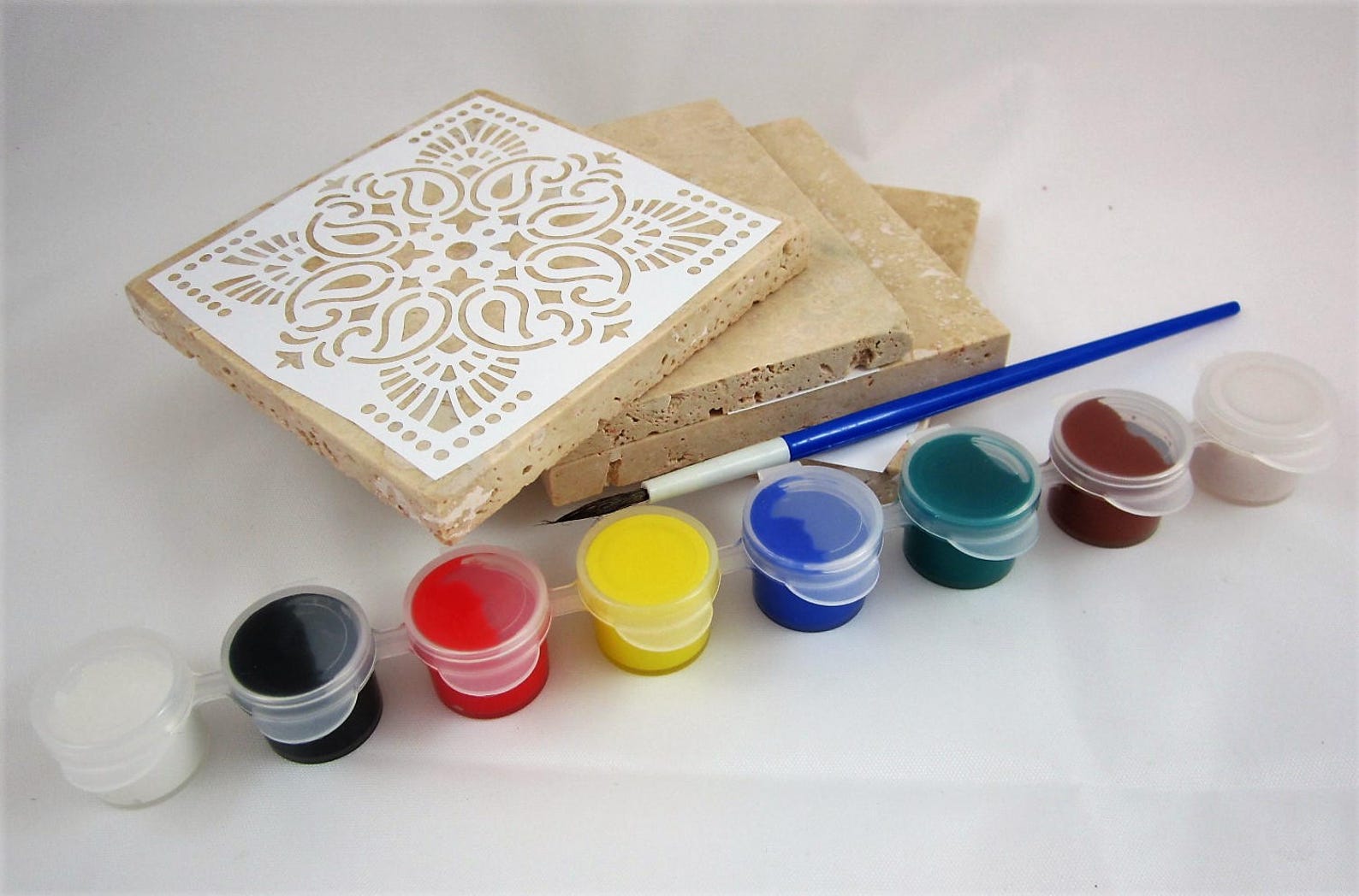 Diy Craft Kit Diy Coasters Make Your Own Tile Coaster Set 4 Choose Your ...