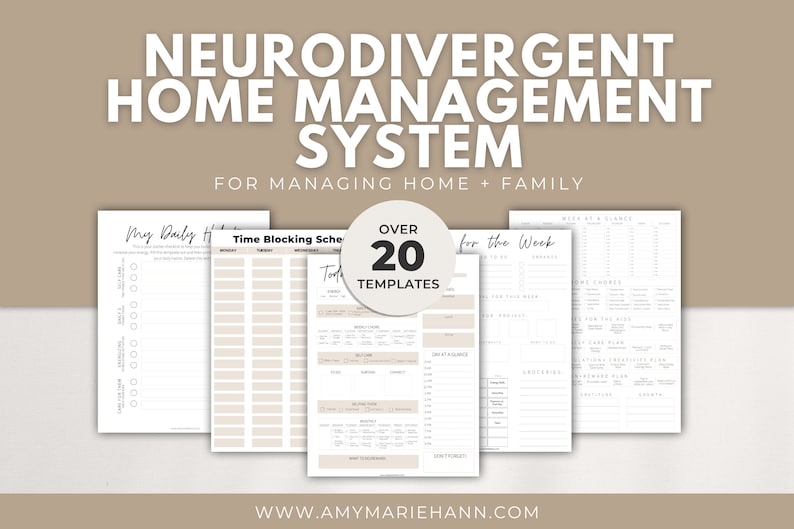Neurodivergent Home Management System, Designed for Mom With ADHD - Etsy