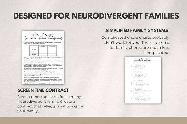 Neurodivergent Home Management System, Designed for Mom With ADHD - Etsy