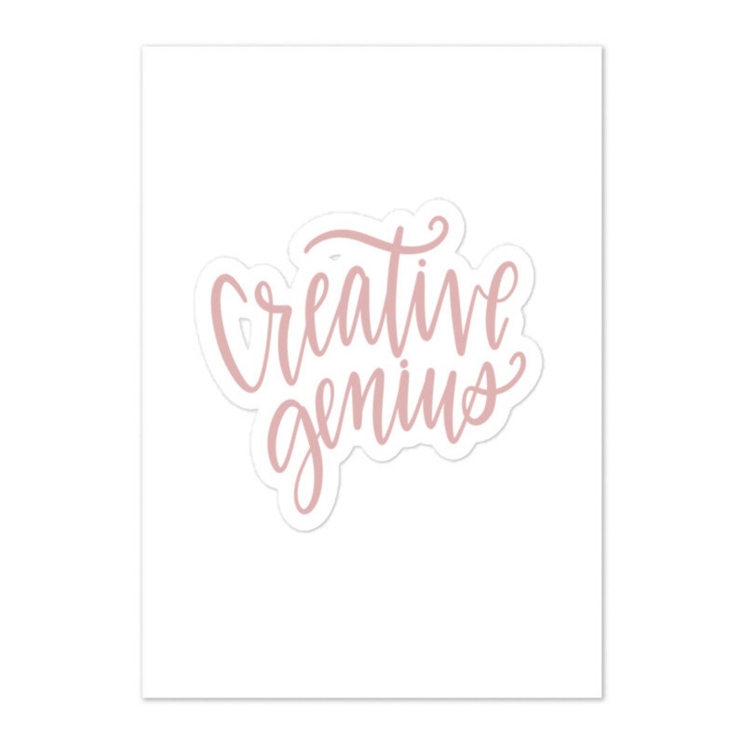Creative Genius Sticker - Etsy