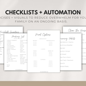 Neurodivergent Home Management System, Designed for Mom With ADHD - Etsy