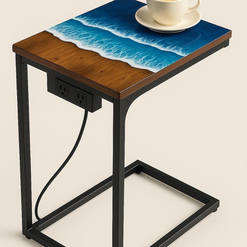 Space Themed End Table - Etsy