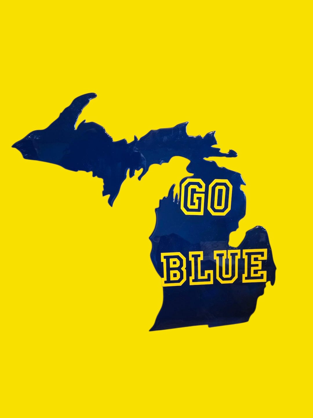 Michigan “go Blue” Wall Art | University of Michigan Decor | Blue ...