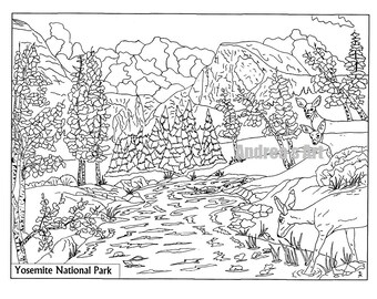 Free Coloring Pages National Parks