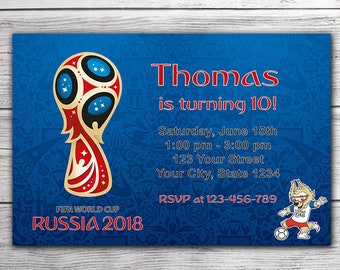 World cup invitation | Etsy