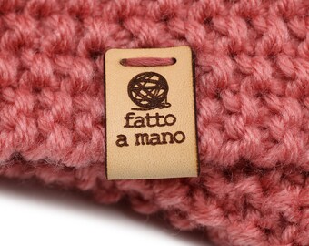 Handmade Leather Labels D Exclusive Engraved Genuine Italian | Etsy