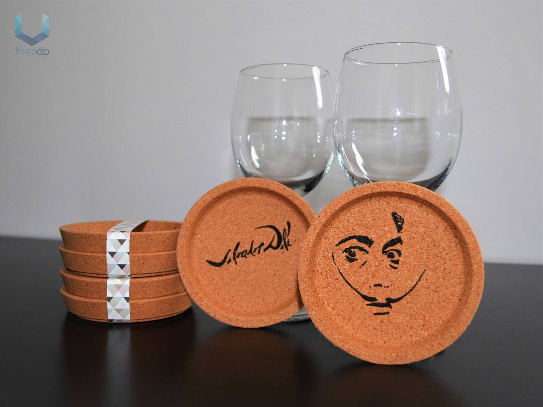 Salvador Dalí Coasters Set of 4 Exclusive Cork Coasters - Etsy