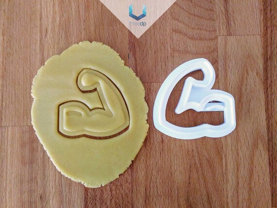 Muscles Cookie Cutter Exclusive Dough Stamps - Etsy