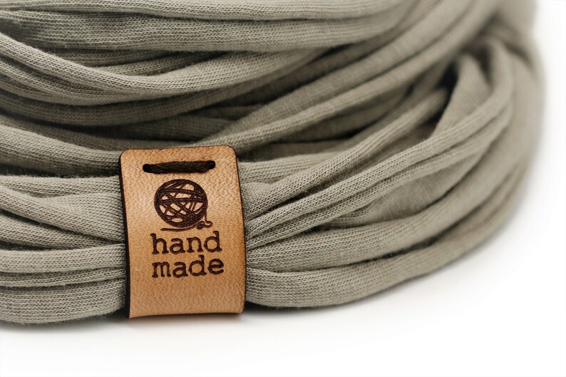 Folding Leather Label Pack - Handmade - D - Customizable Genuine ...