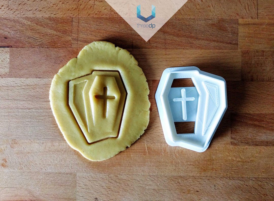 Coffin Cookie Cutter Exclusive Dough Stamps - Etsy