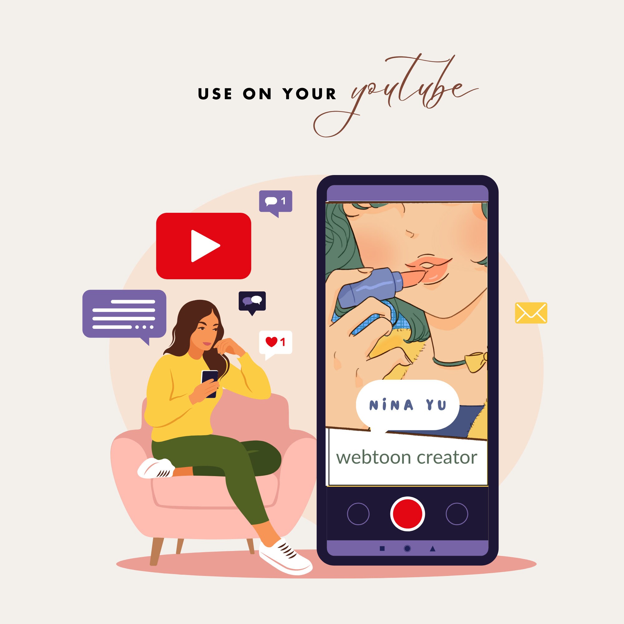 Editable Canva Logo Template Diy for Manga Webtoon Comic Creator Manhua ...