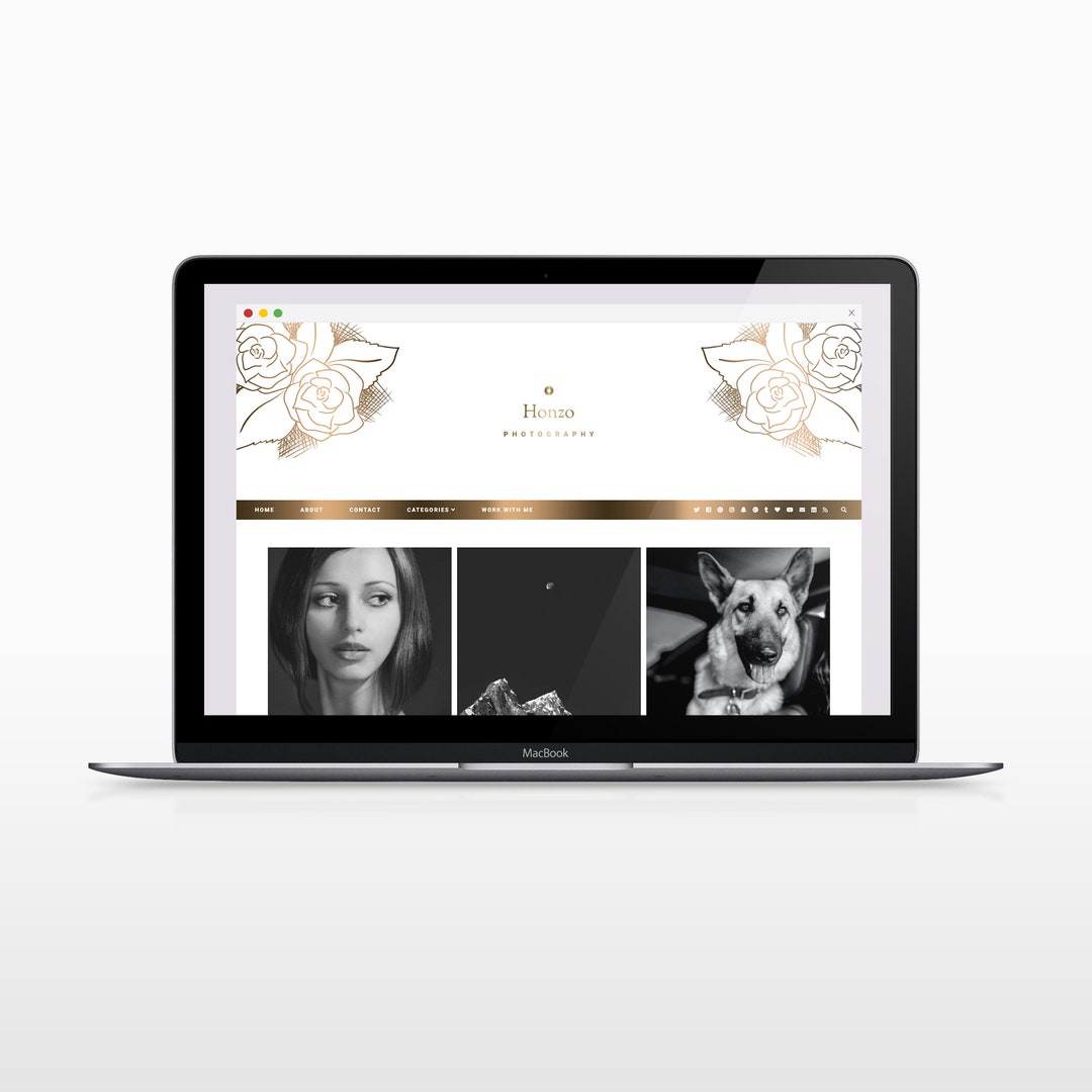 Blogger Theme - Responsive - Portfolio and Photography, Vintage Style ...