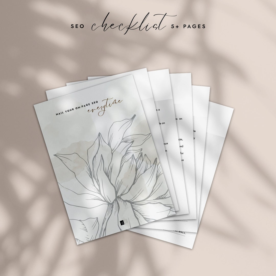 On-page SEO Checklist: Printable Worksheet for Blog Writing and Search ...