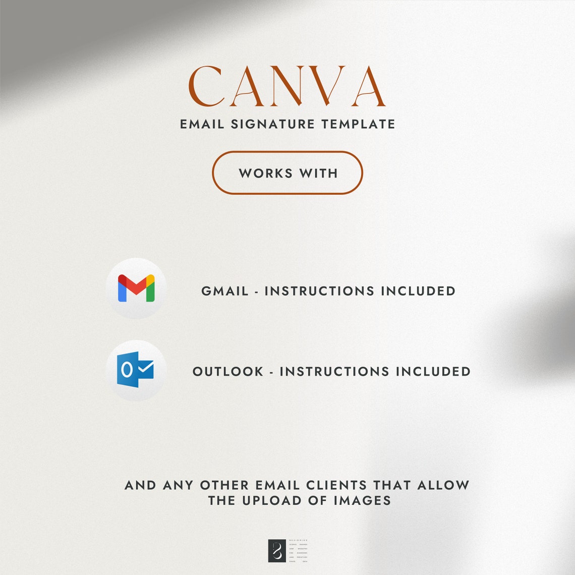 Email Signature Canva Template, Gmail Email Signature, Modern Email ...
