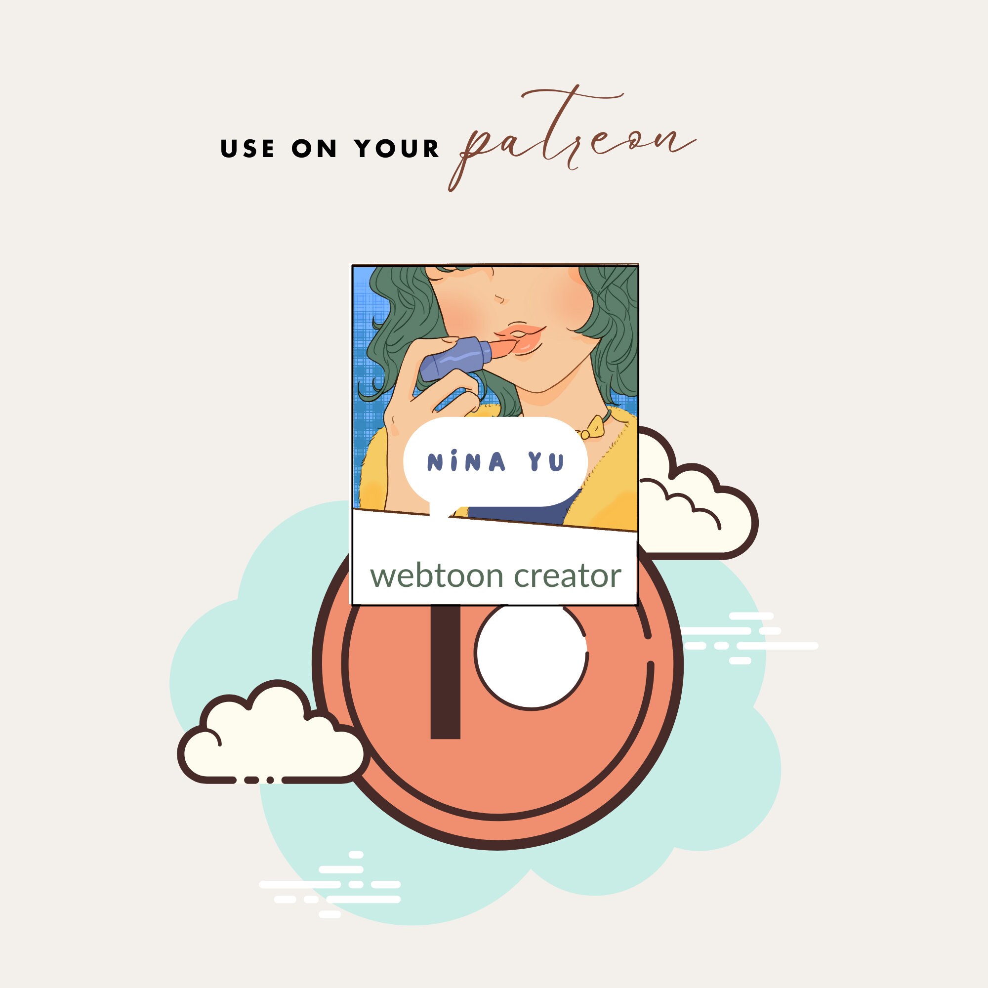 Editable Canva Logo Template Diy for Manga Webtoon Comic Creator Manhua ...