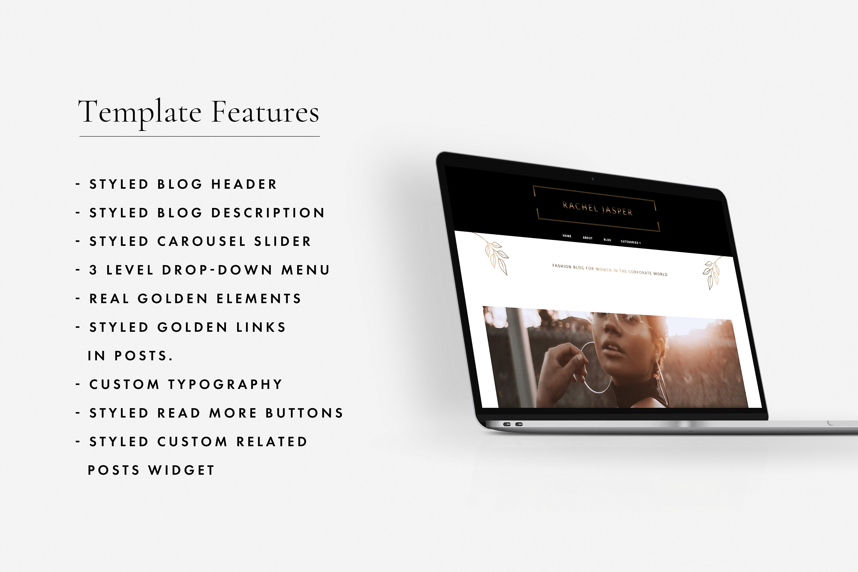 Responsive Blogger Theme Template - Fashion and Stylish - Etsy