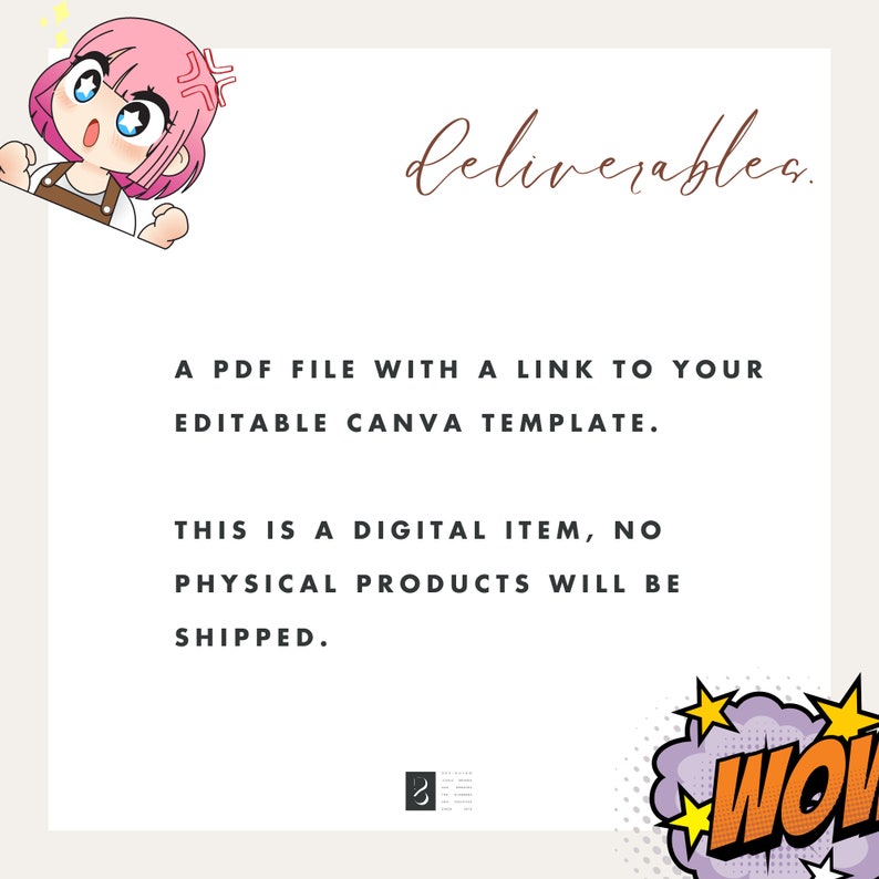 Editable Canva Logo Template Diy for Manga Webtoon Comic Creator Manhua ...