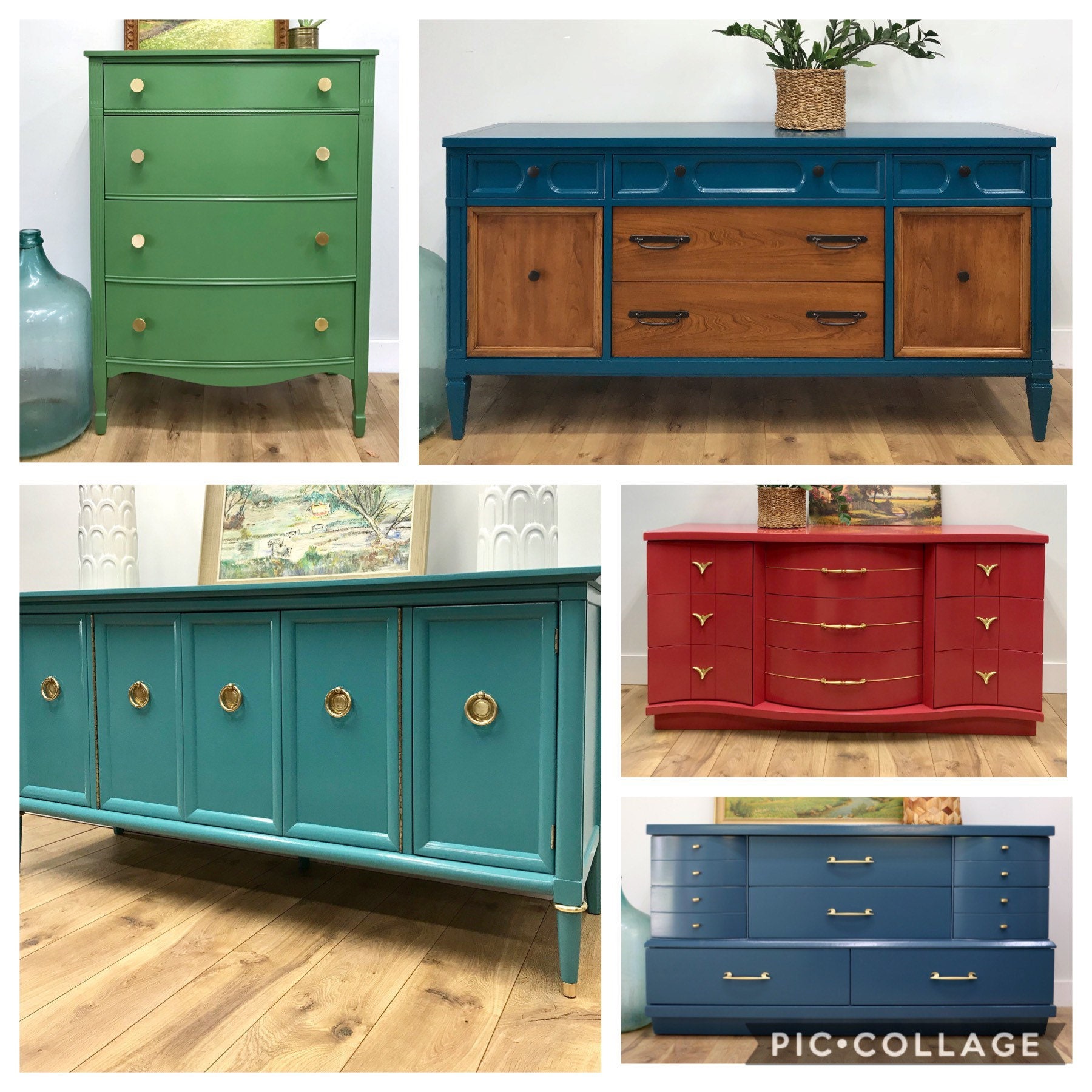 CUSTOMIZABLE FURNITURE Custom Color Dresser, Desk, Vanity, Buffet - Etsy