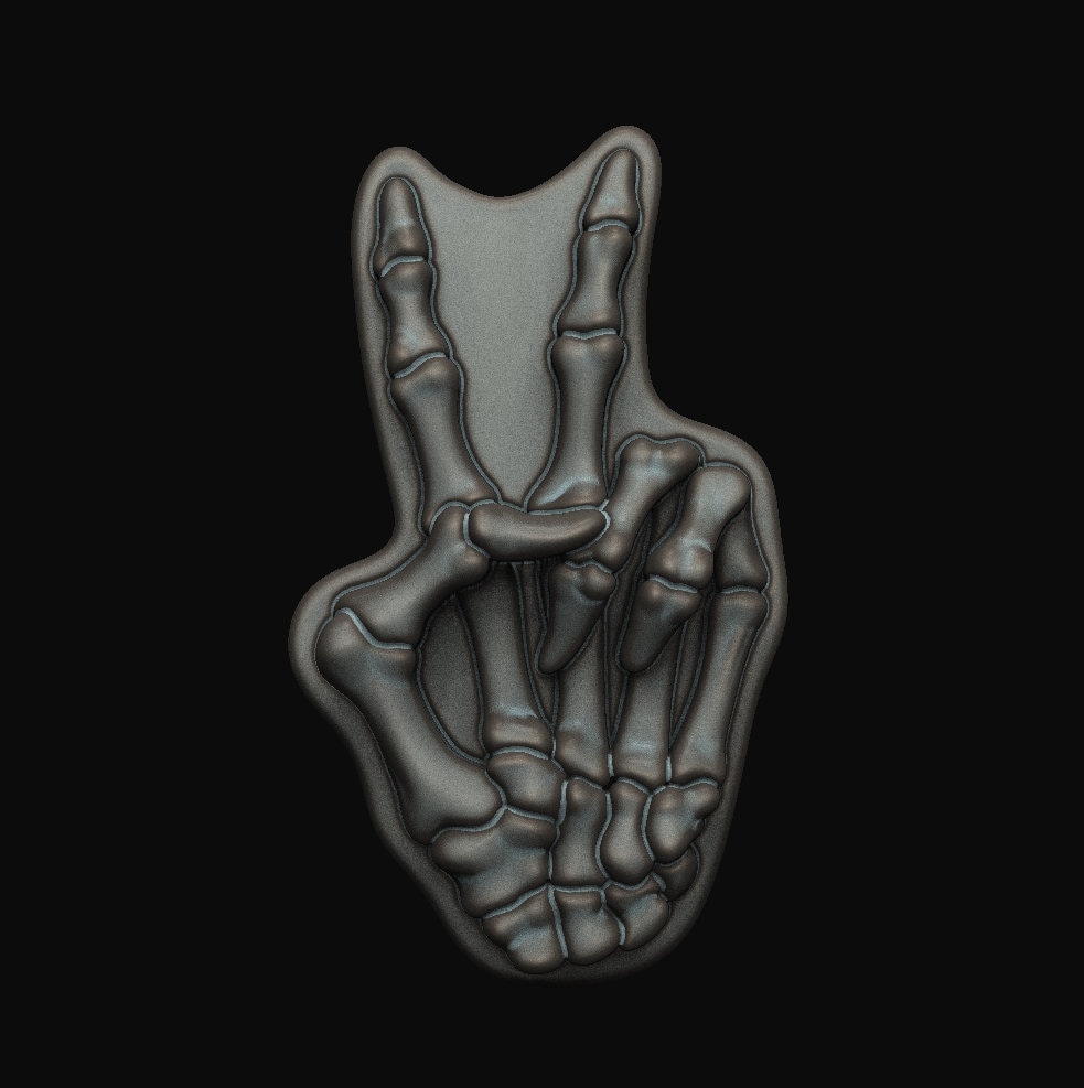 MOLD Peace Out Skeleton Handplastic Bath Bomb Mold | Etsy