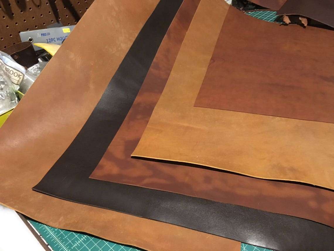 Full Grain Leather Desk Pad. Lined Small 24" X 18" - Etsy