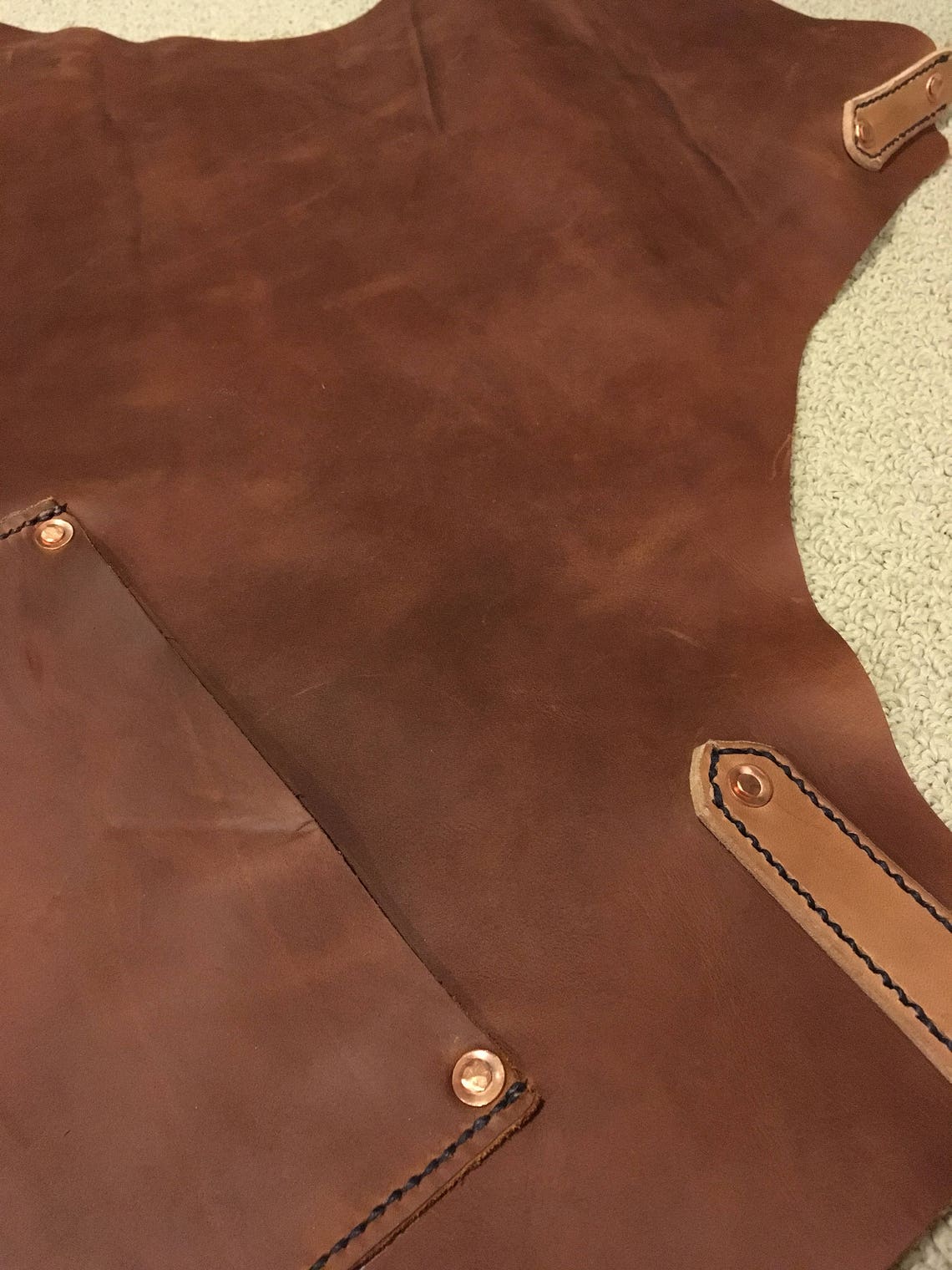 Full Grain Leather Apron/shop Apron/grilling Apron/cookout All - Etsy