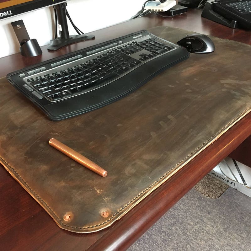 Leather Desk Pad - Etsy