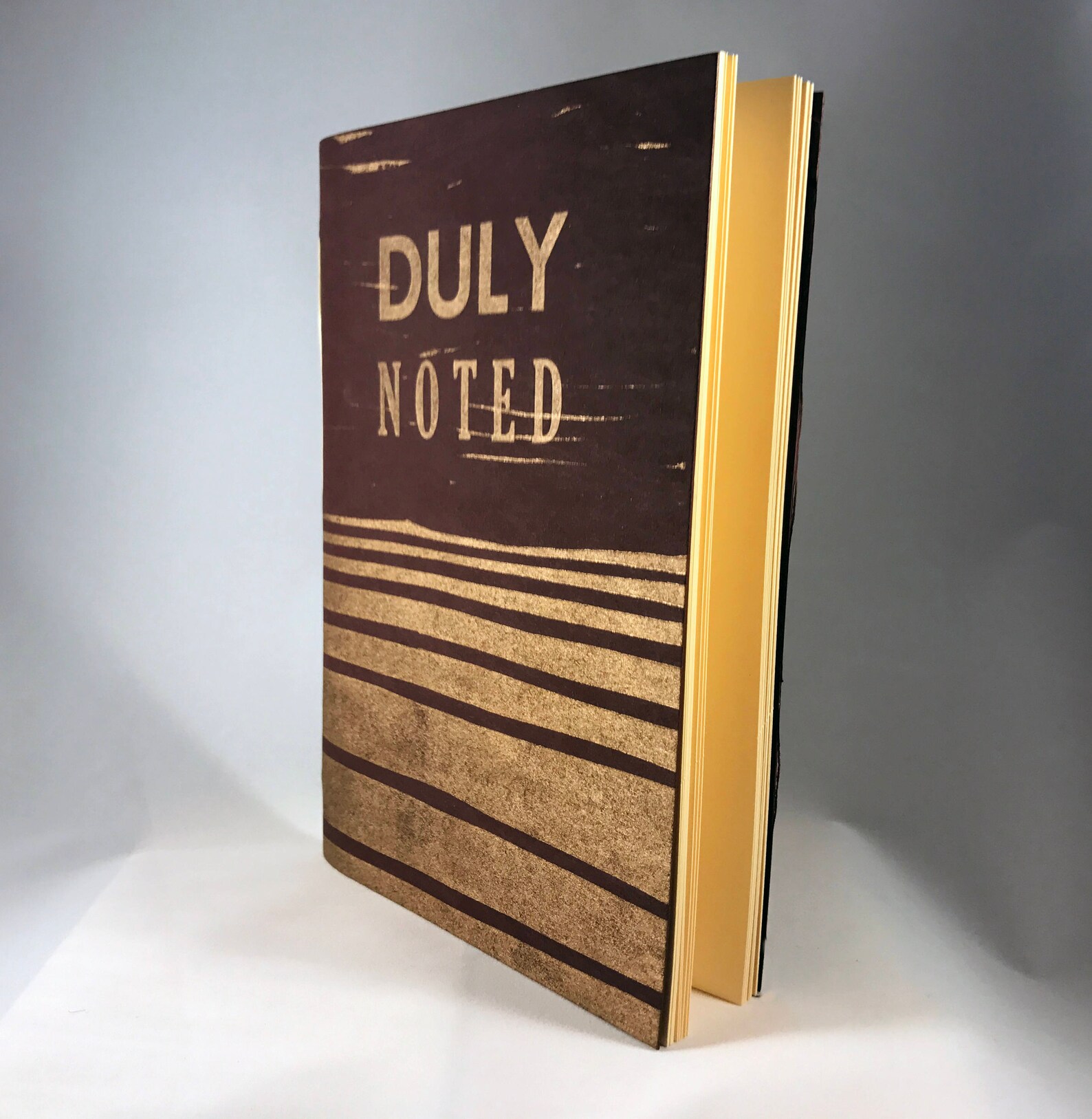 Duly Noted, Large Notebook Handbound Letterpress Book - Etsy