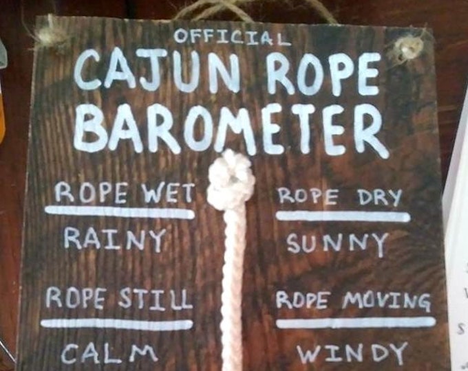 Official Cajun Rope Barometer FREE SHIPPING - Etsy