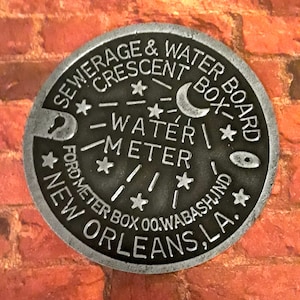 New Orleans Water Meter VINYL STICKER - Waterproof, Weatherproof, U/V ...