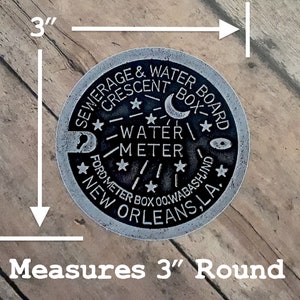New Orleans Water Meter VINYL STICKER - Waterproof, Weatherproof, U/V ...