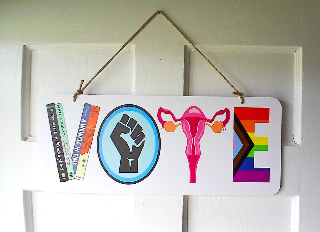 VOTE Door Sign - Weatherproof, U/V Resistant, PVC. Local Artist ...