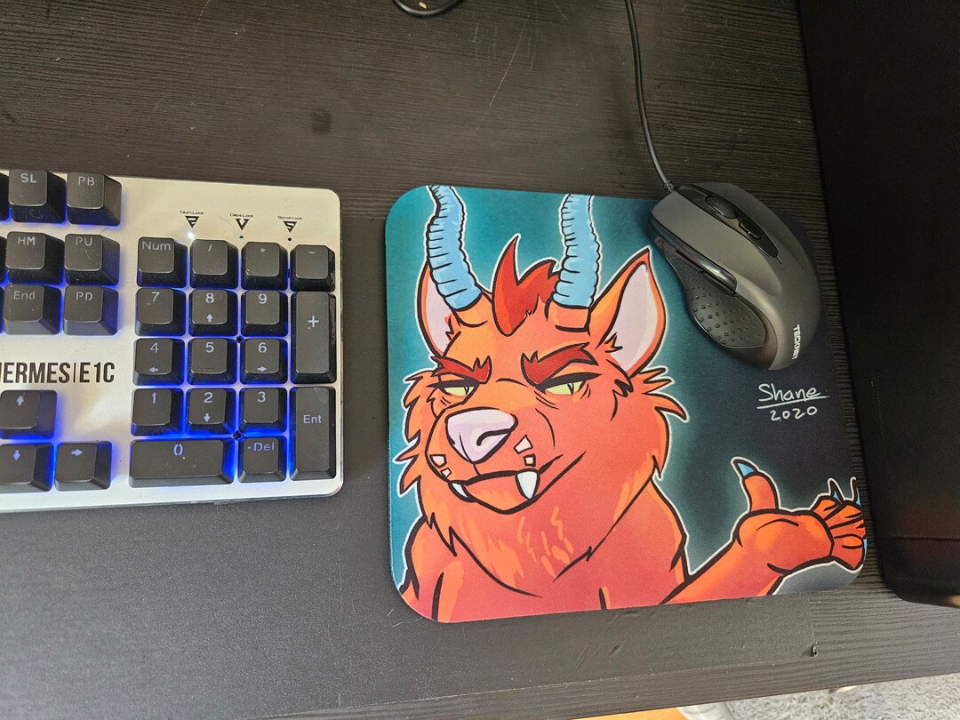 Furry Demon Shrug Mousepad - Etsy