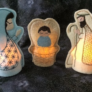 Nativity Tea Light Set, 11 Piece Craft Felt Perfect for Seniors or ...